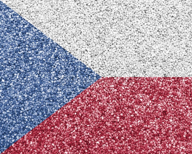 Textured Flag of Czech Republic in Nice Colors Stock Photo - Image of ...