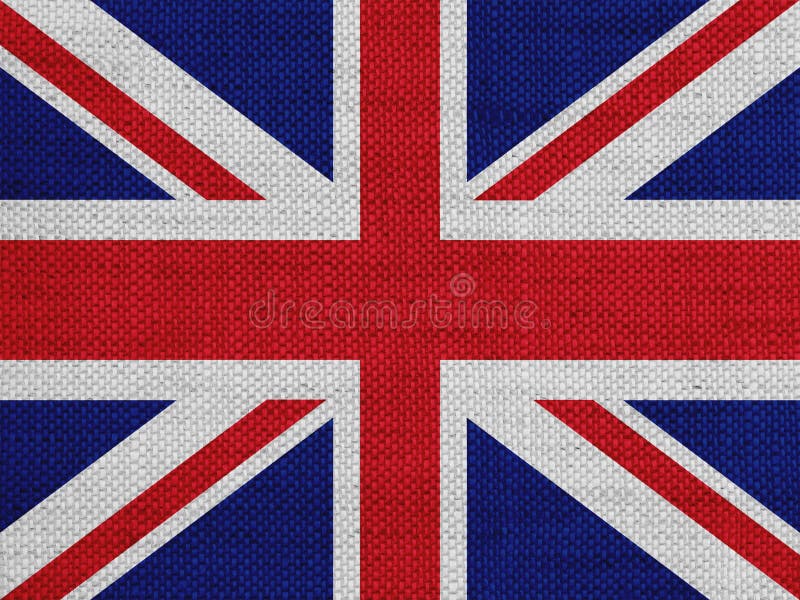 Textured Flag of Great Britain in Nice Colors Stock Image - Image of ...