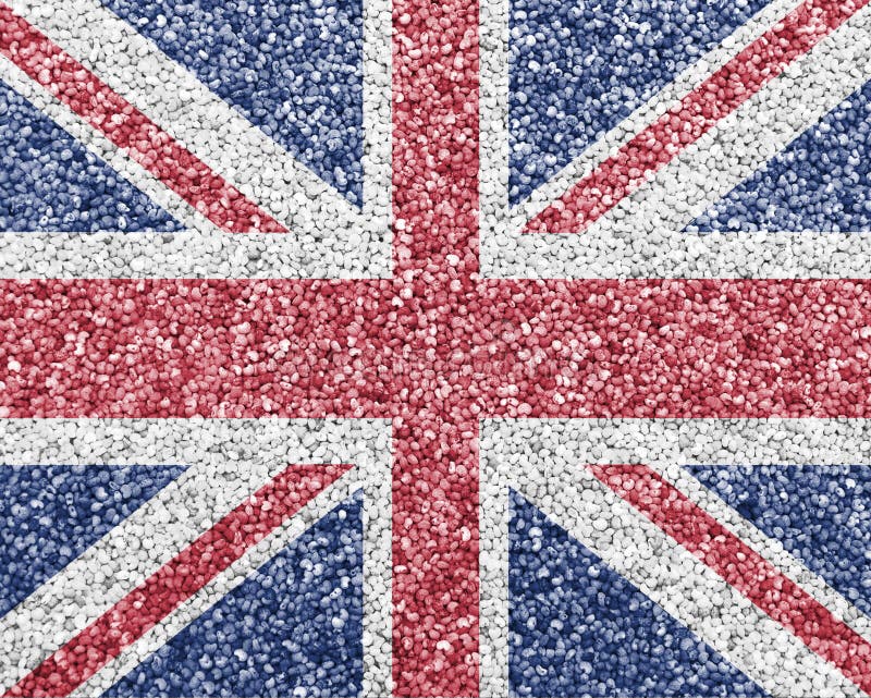 Textured Flag of Great Britain in Nice Colors Stock Image - Image of ...