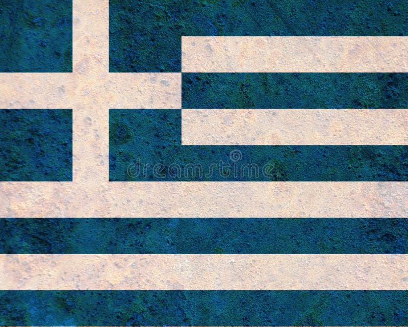 Textured Flag of Greece in Nice Colors Stock Photo - Image of grunge ...