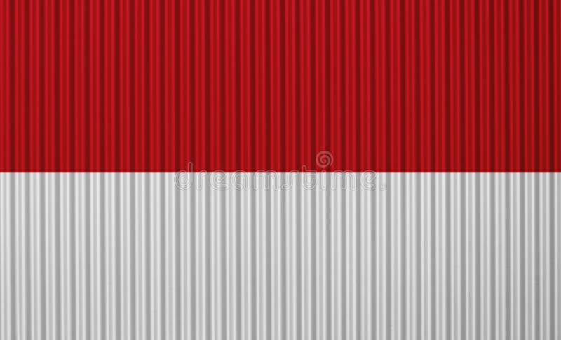 Textured Flag of Indonesia in Nice Colors Stock Illustration ...