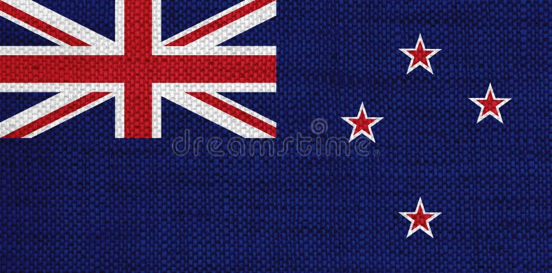 Textured Flag of New Zealand in Nice Colors Stock Image - Image of ...
