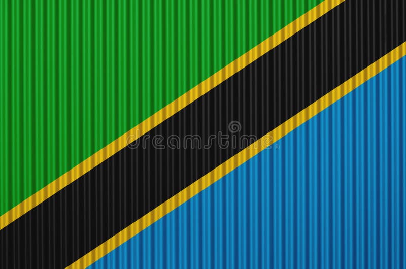 Textured Flag of Tanzania in Nice Colors Stock Photo - Image of ...