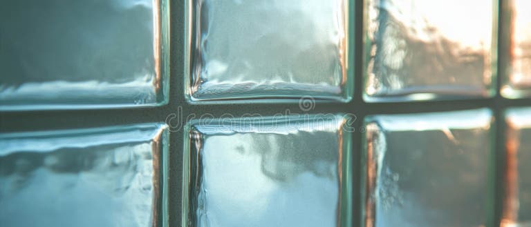 Textured Frost Glass Bricks Creating a Unique Visual Effect in Interior ...