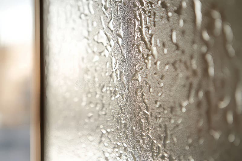 Textured Frosted Glass Surface, Smooth with Light Diffusion, Showcasing ...
