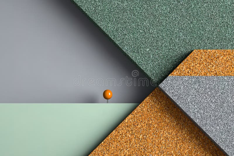 Textured Geometric Shapes Create a Harmonious Composition in Muted ...