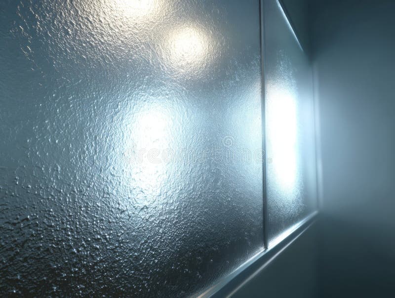 Textured Glass Window with Soft Lighting Stock Illustration ...