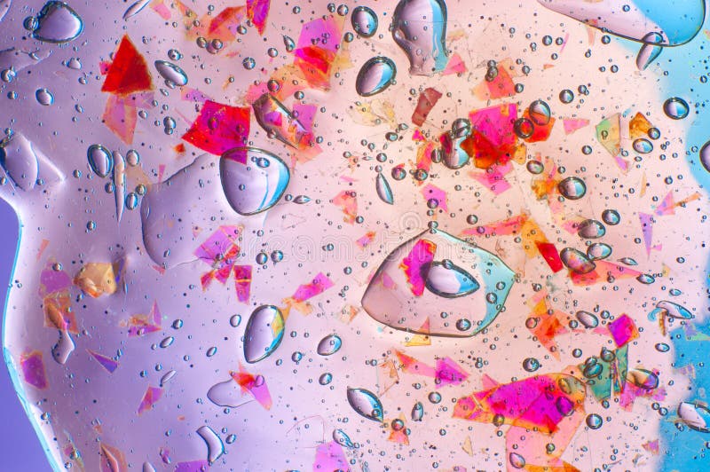 Textured Gradient Background Transparent Slime with Particles Inside ...