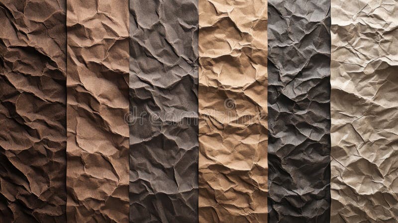 Textured Gradient of Crumpled Brown Paper Background Stock Image ...