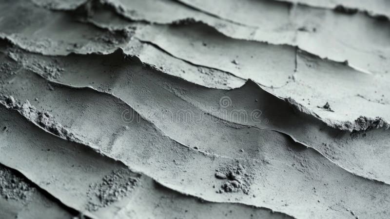Textured Gray Clay Abstract Wave Pattern Stock Illustration ...