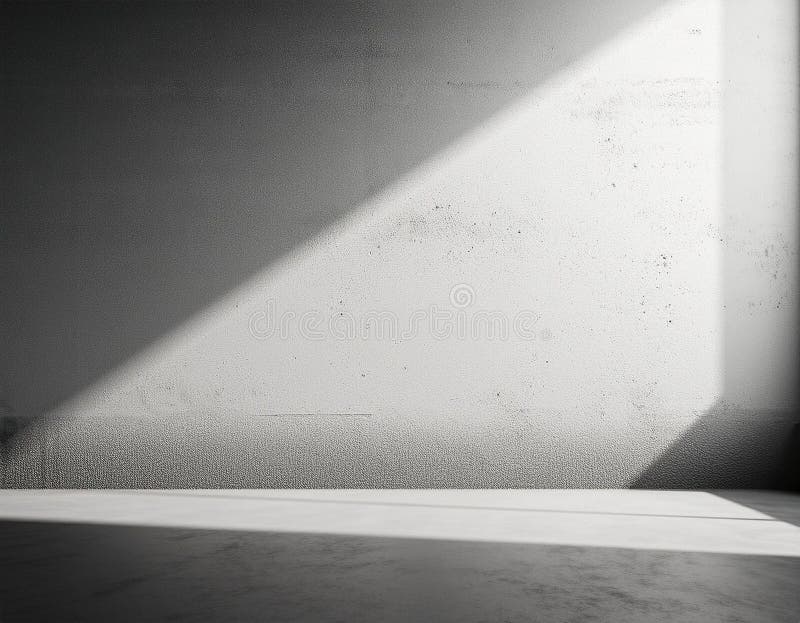 Textured Gray Concrete Wall with Dramatic Shadow - High Resolution ...