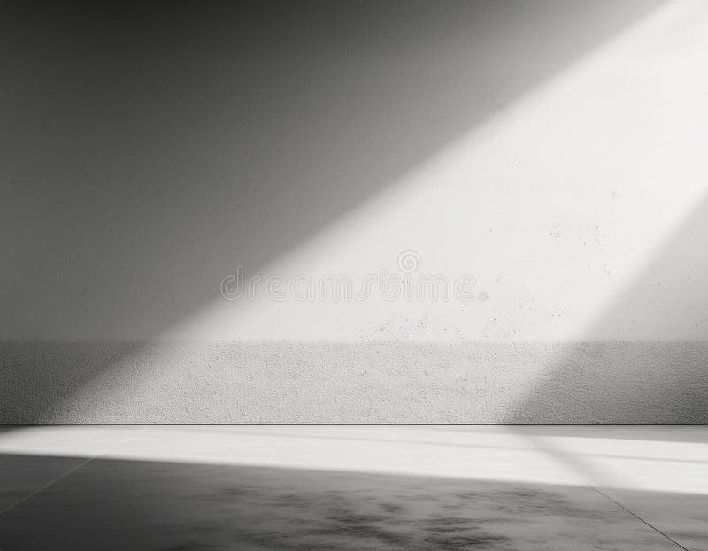 Textured Gray Concrete Wall with Dramatic Shadow - High Resolution ...