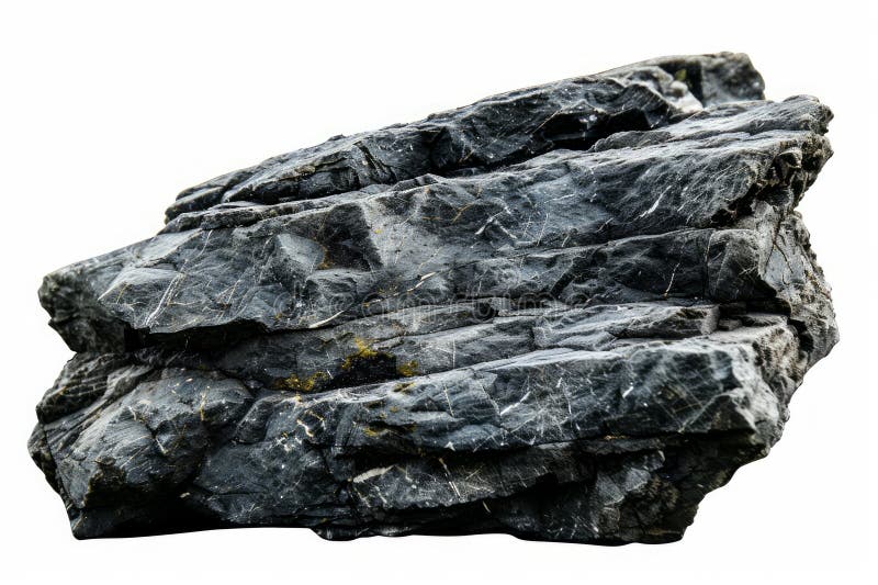 Large Gray Rock Isolated on White Background. AI Image Stock Image ...