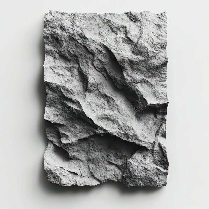 Textured Gray Rock Surface with Deep Grooves and Sharp Edges, Ideal for ...