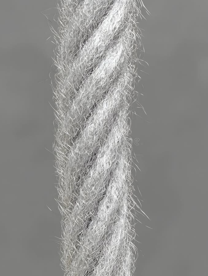 Textured Gray Rope with a Twisted Design Stock Image - Image of ...