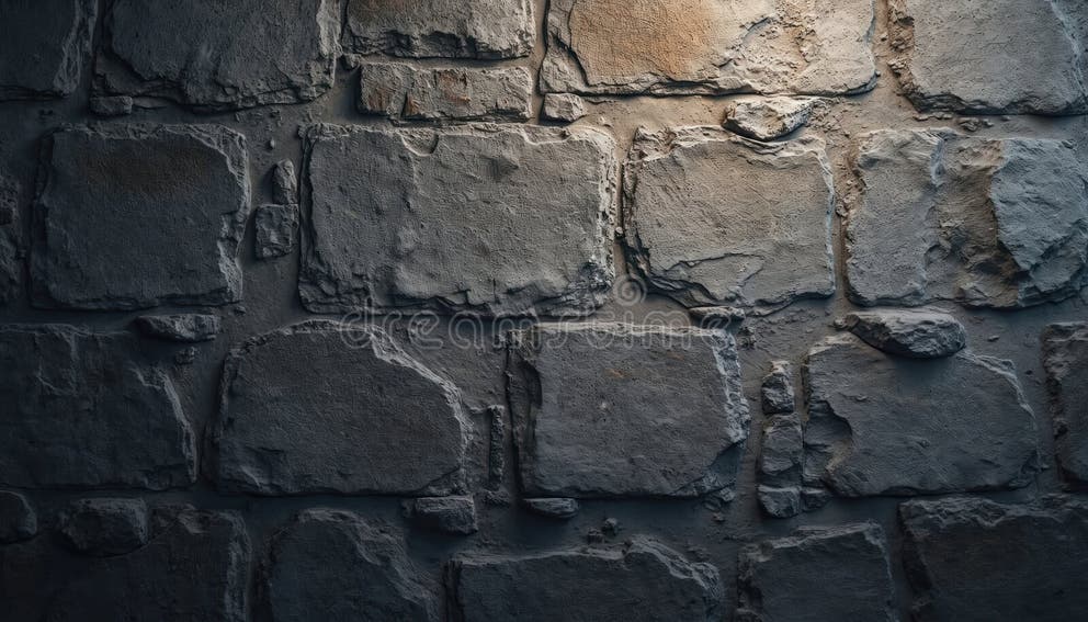 Textured Gray Wall Surface. Rugged Aged Appearance with Shadows. Rough ...