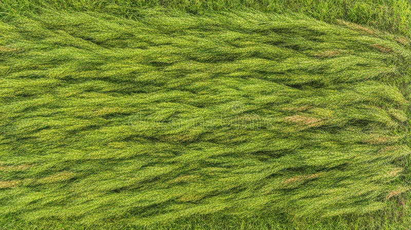 Textured Green Grass with Intricate Woven Pattern Creating a Natural ...