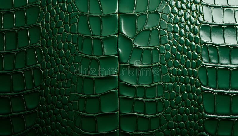 Close-Up Green Crocodile Skin. Generative AI Stock Illustration ...
