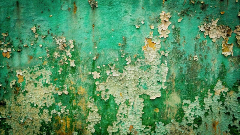 Textured Green Surface with Flaking Paint and Rust. Generative AI Stock ...