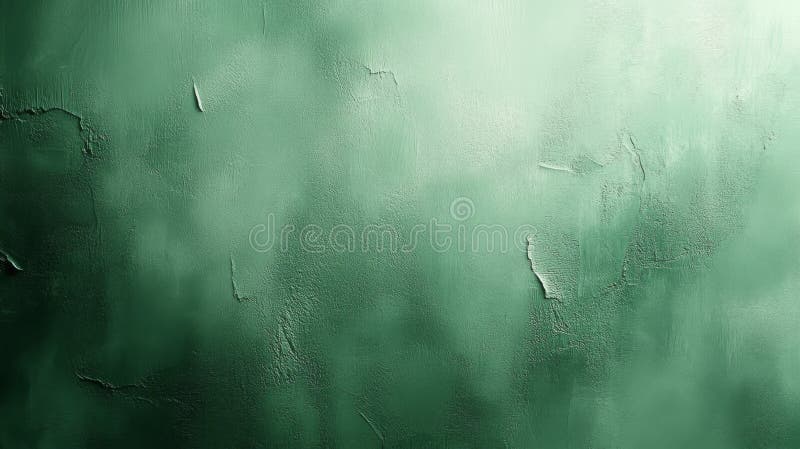 A Textured Green Wall with Subtle Gradients and Imperfections Creating ...