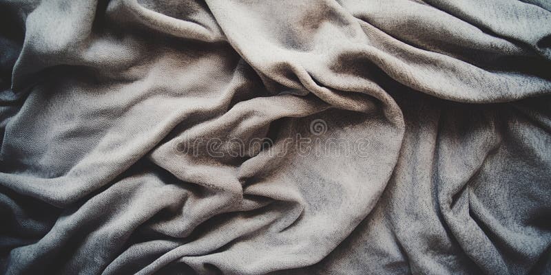 Textured Grey Fabric Soft Draped Cloth Background Wrinkled Material ...