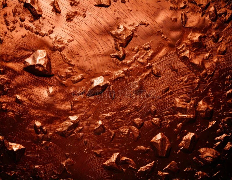 Textured Hammered Copper with Uneven Surface and Rustic Look, Ultra ...