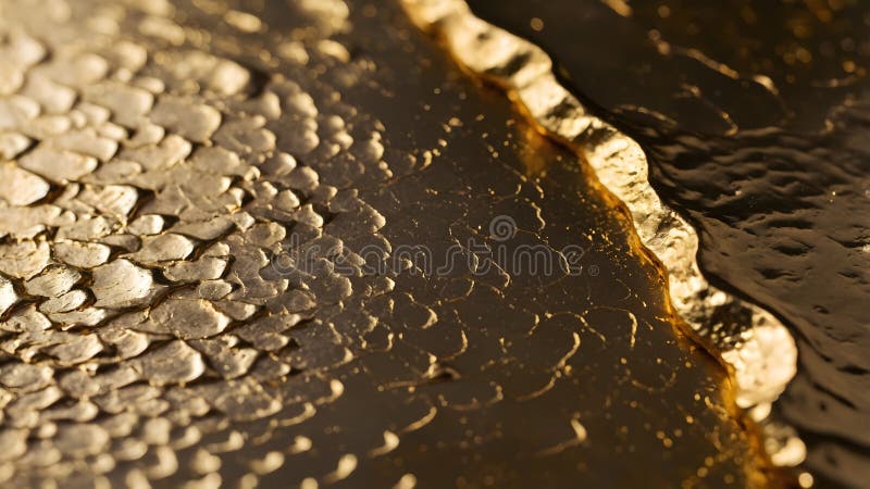 Textured Hammered Gold Surface with Dimples and Subtle Detailing Stock ...