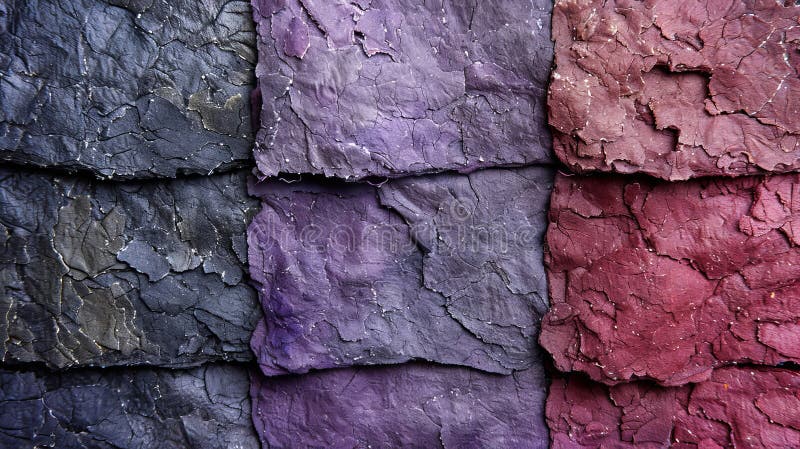 Textured Handcrafted Paper in Various Shades Arranged Artistically ...