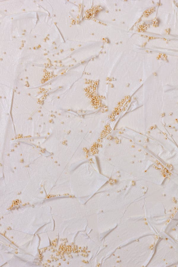 Textured Handmade Paper with Pieces of Adhesive Tape and Beads ...