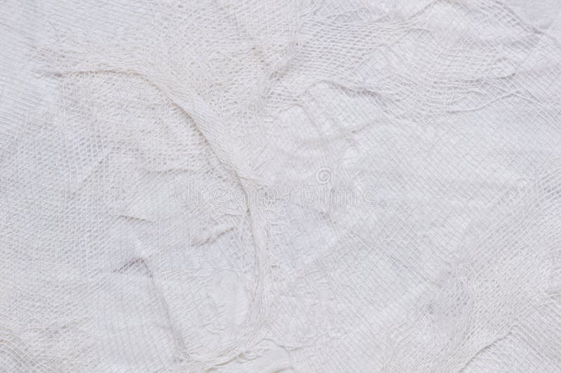 Textured Handmade White Textile Background with Mesh and Paper Base ...
