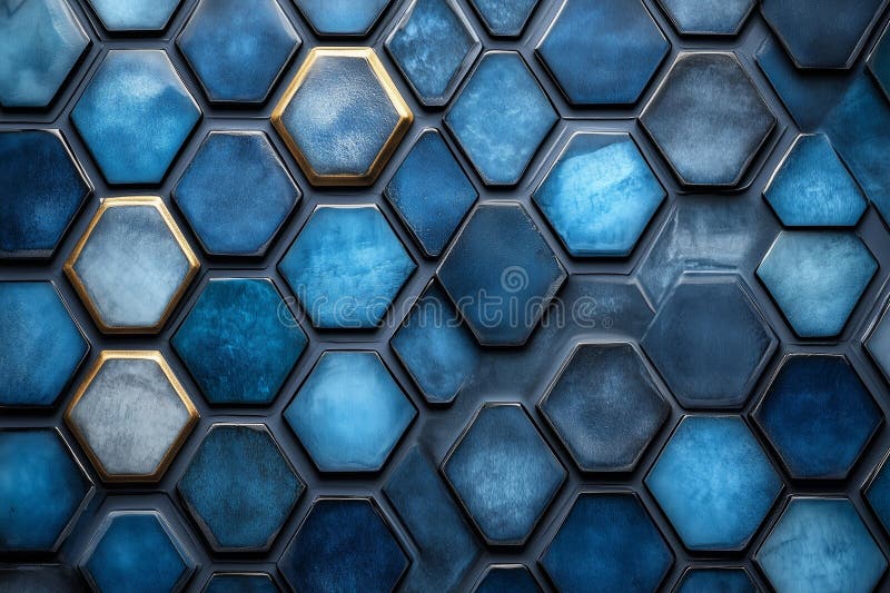 Textured Hexagonal Patterns in a Monochromatic Layout on a Flat Surface ...