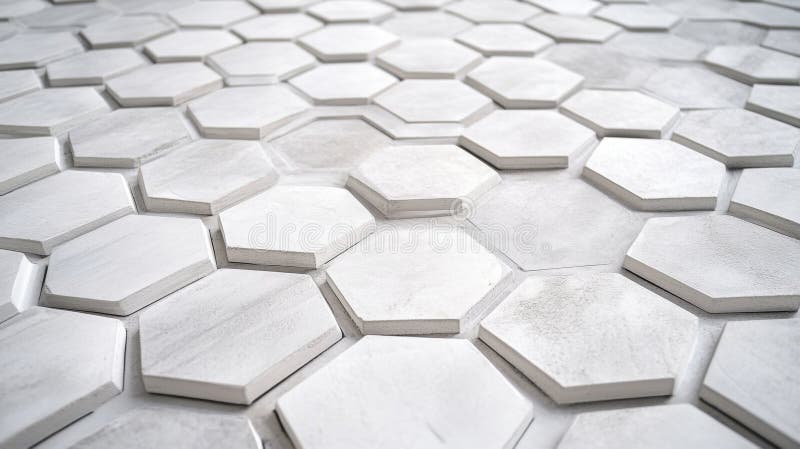 Textured Hexagonal Tiles Arranged in a Visually Striking Pattern Stock ...