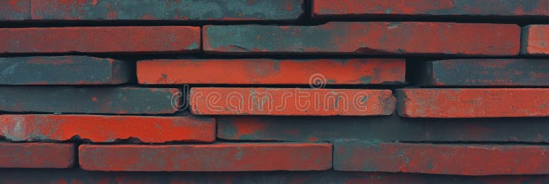 Textured Horizontal Brick Pattern for Architectural Design and ...