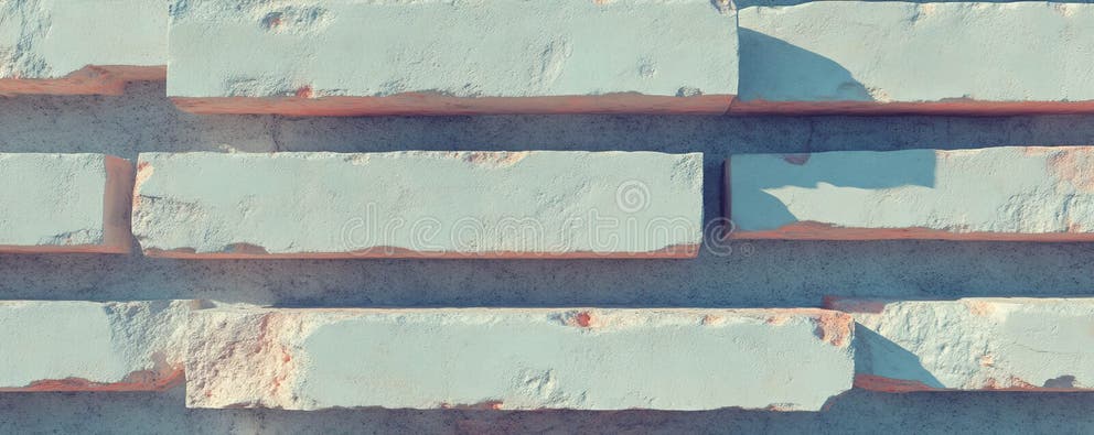 Textured Horizontal Brick Pattern with Shadow and Light Play for ...