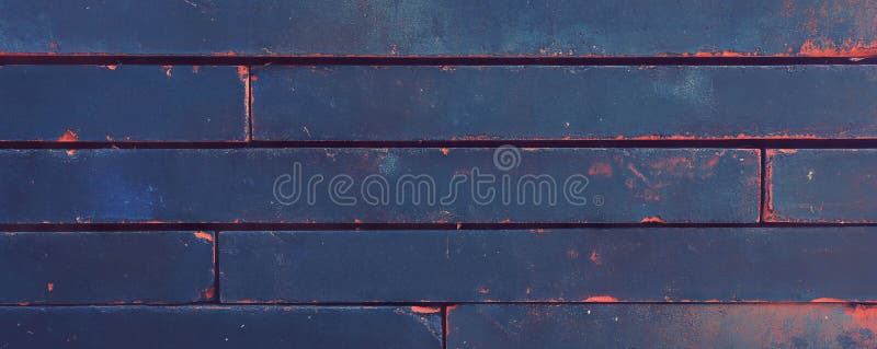 Textured Horizontal Brick Stripes with Rustic Blue and Red Accents for ...