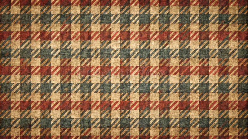 Textured Houndstooth Pattern in Vintage Hues a Repeating Geometric ...