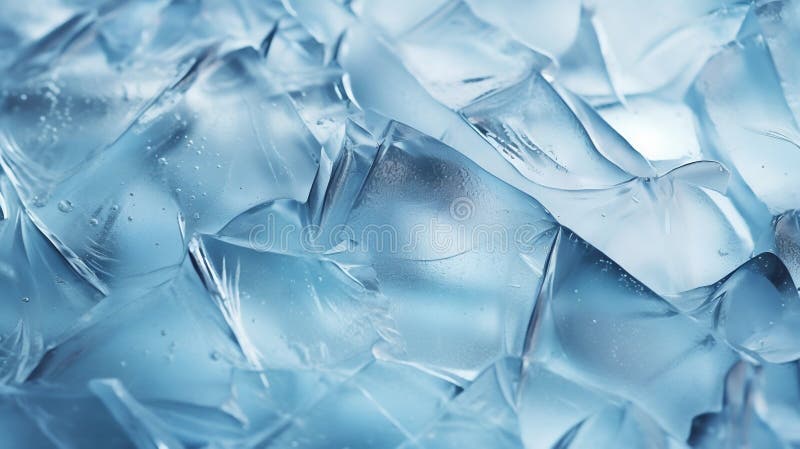 Textured Icy Blue Glass with Intricate Frost Patterns. Generative Ai ...