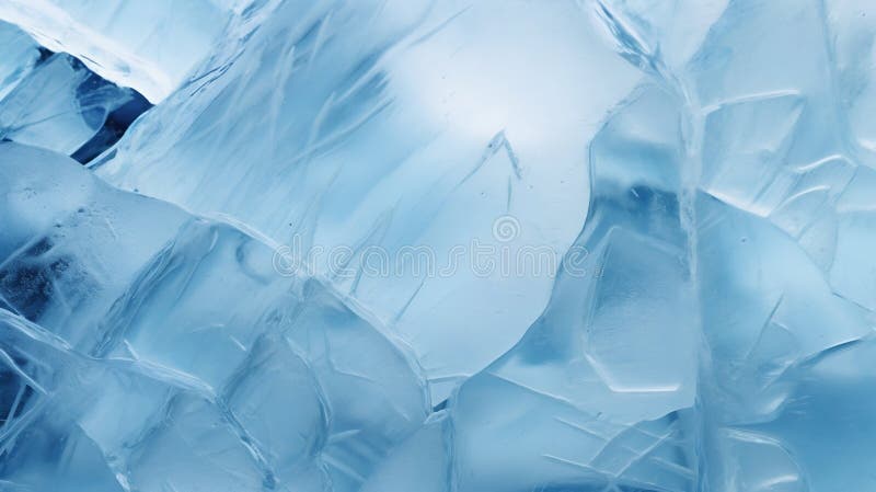 Textured Icy Blue Glass with Intricate Frost Patterns. Generative Ai ...