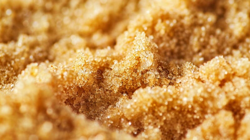 A Textured Image of Light Brown Raw Sugar with Visible Specks of ...