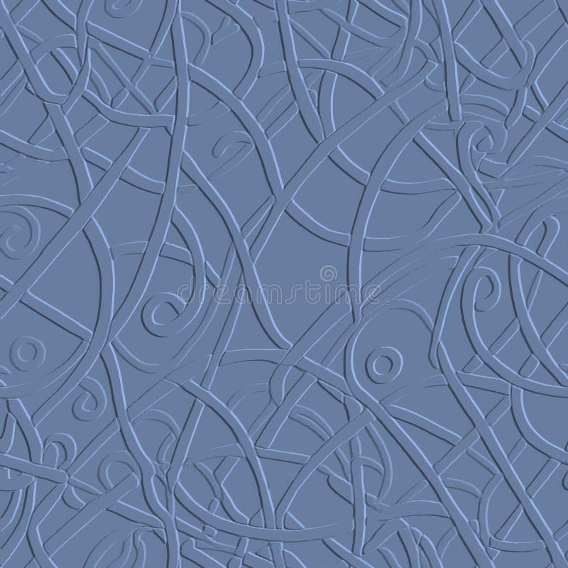 Textured Intricate Doodles 3d Seamless Pattern. Intricacy Doodle Lines ...