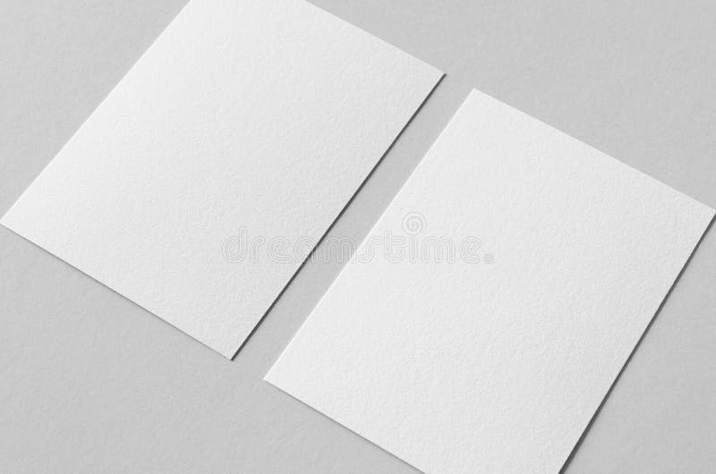 Textured A6 Invitation Card or Flyer Mockup, Portrait Orientation Stock ...