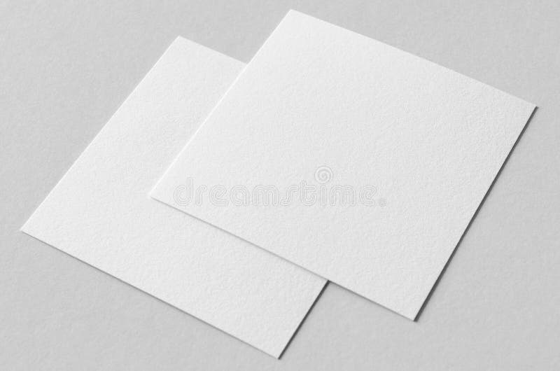 Textured Invitation Card or Flyer Mockup, Square Size Stock Photo ...