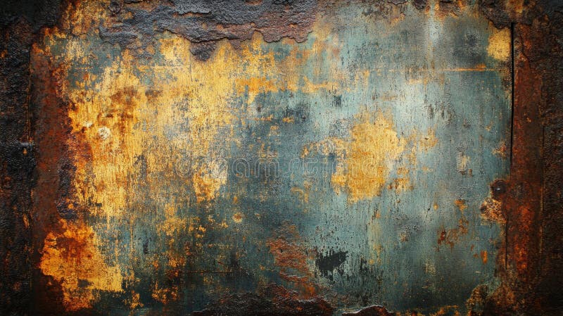 Textured Iron Layers of Old Paint Create an Abstract Background Stock ...