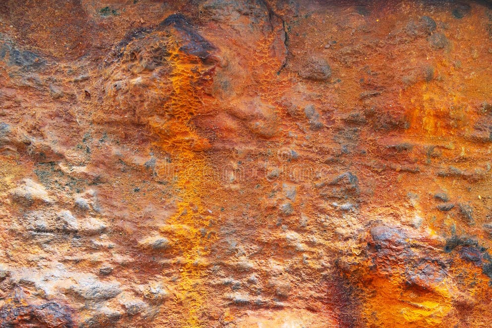 Textured Iron Rust. Peeling Surface and Patina Stock Photo - Image of ...