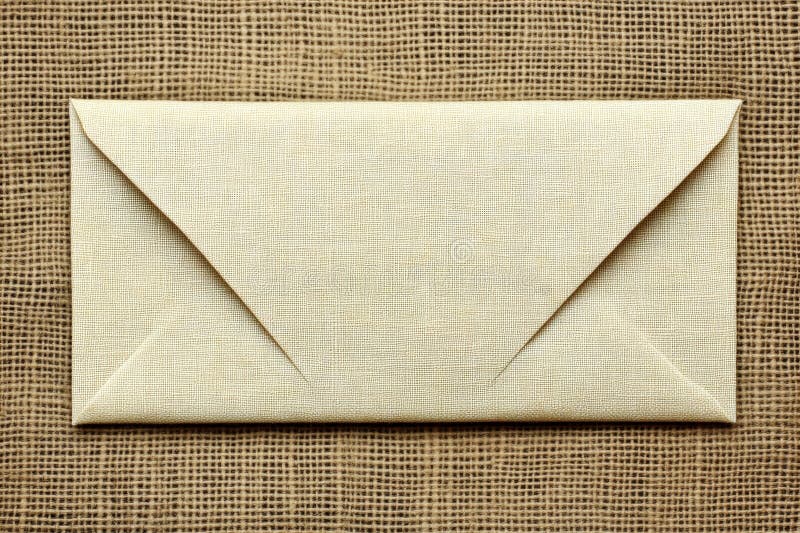 Textured Ivory Envelope with Subtle Burlap Overlay and Natural Tones ...