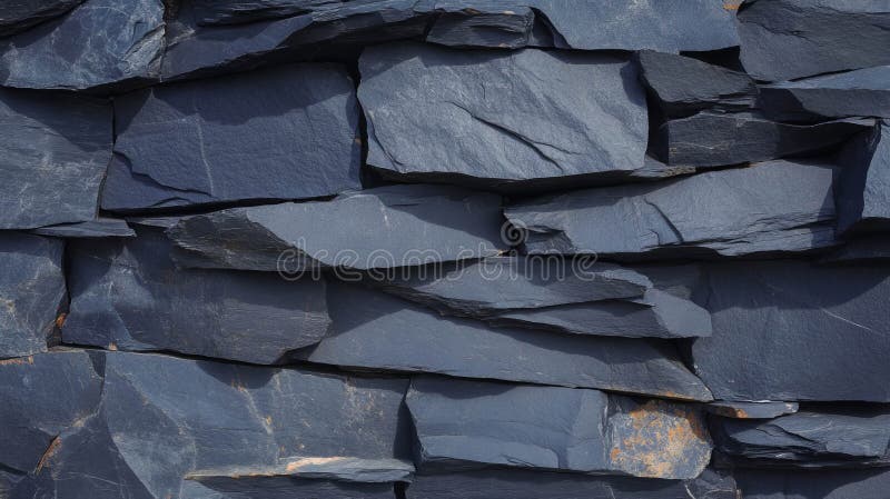 Textured Layered Black Slate Surface with Weathered Details for Design ...
