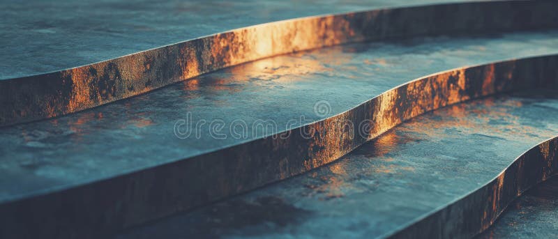 Textured Layers with Metallic Finishes Creating a Striking Visual ...