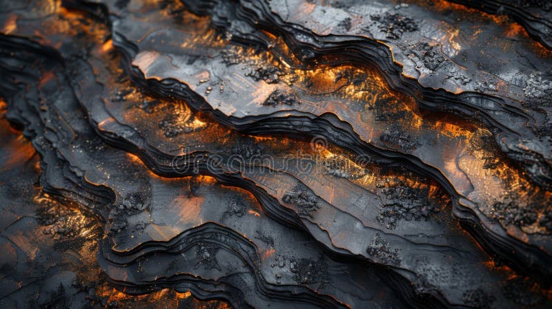 Textured Layers of Molten Rock Create a Stunning Visual Display ...