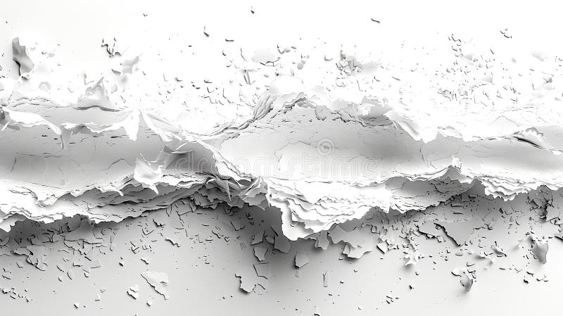 Abstract Layers of Textured White Paint Create an Intriguing Visual ...