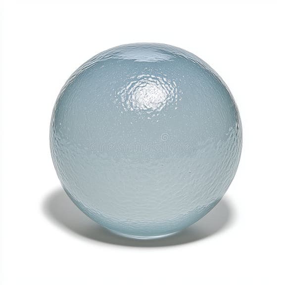 Textured Light Blue Sphere on White Background Stock Illustration ...